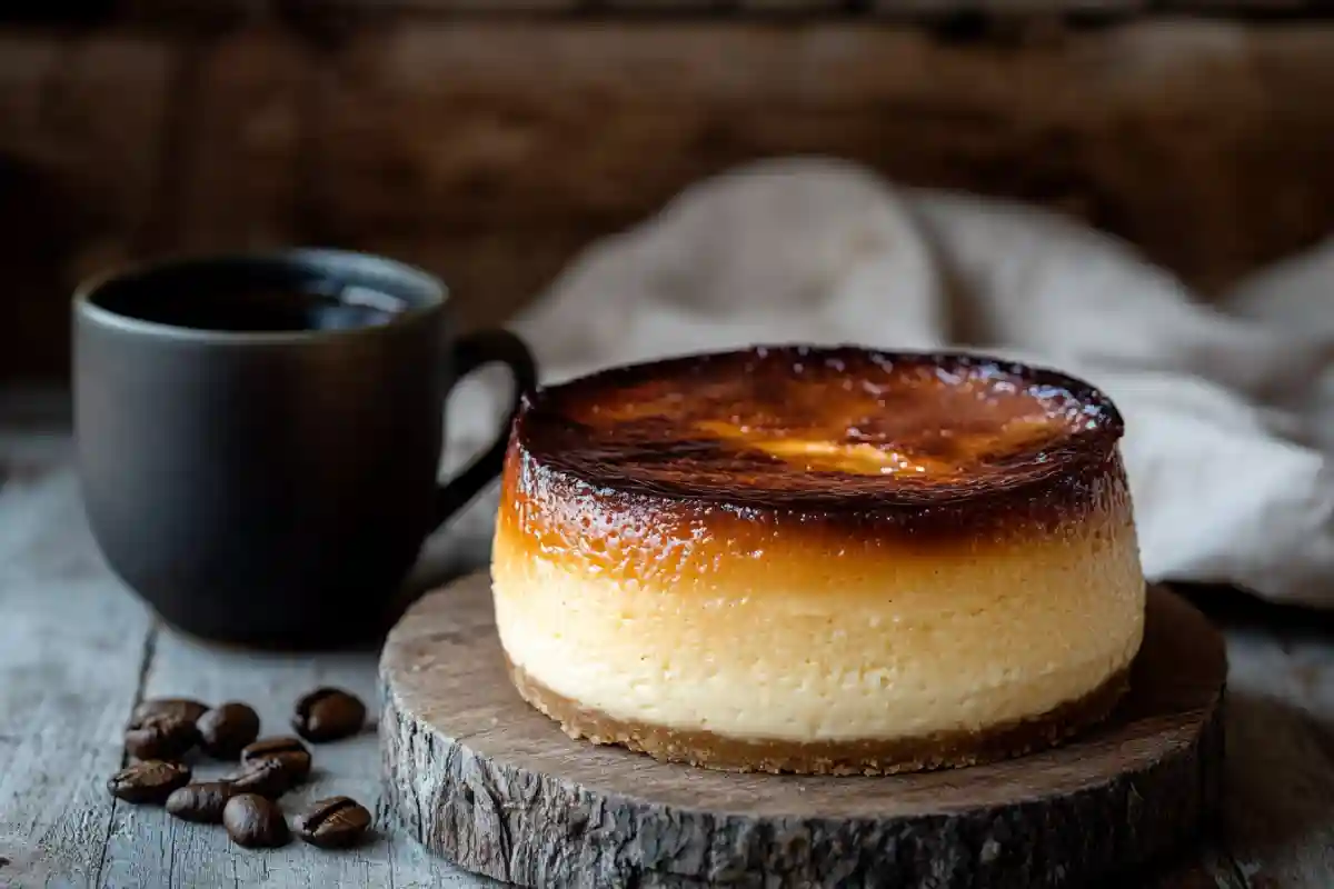 Vietnamese Coffee Basque Cheesecake Recipe with Condensed Milk